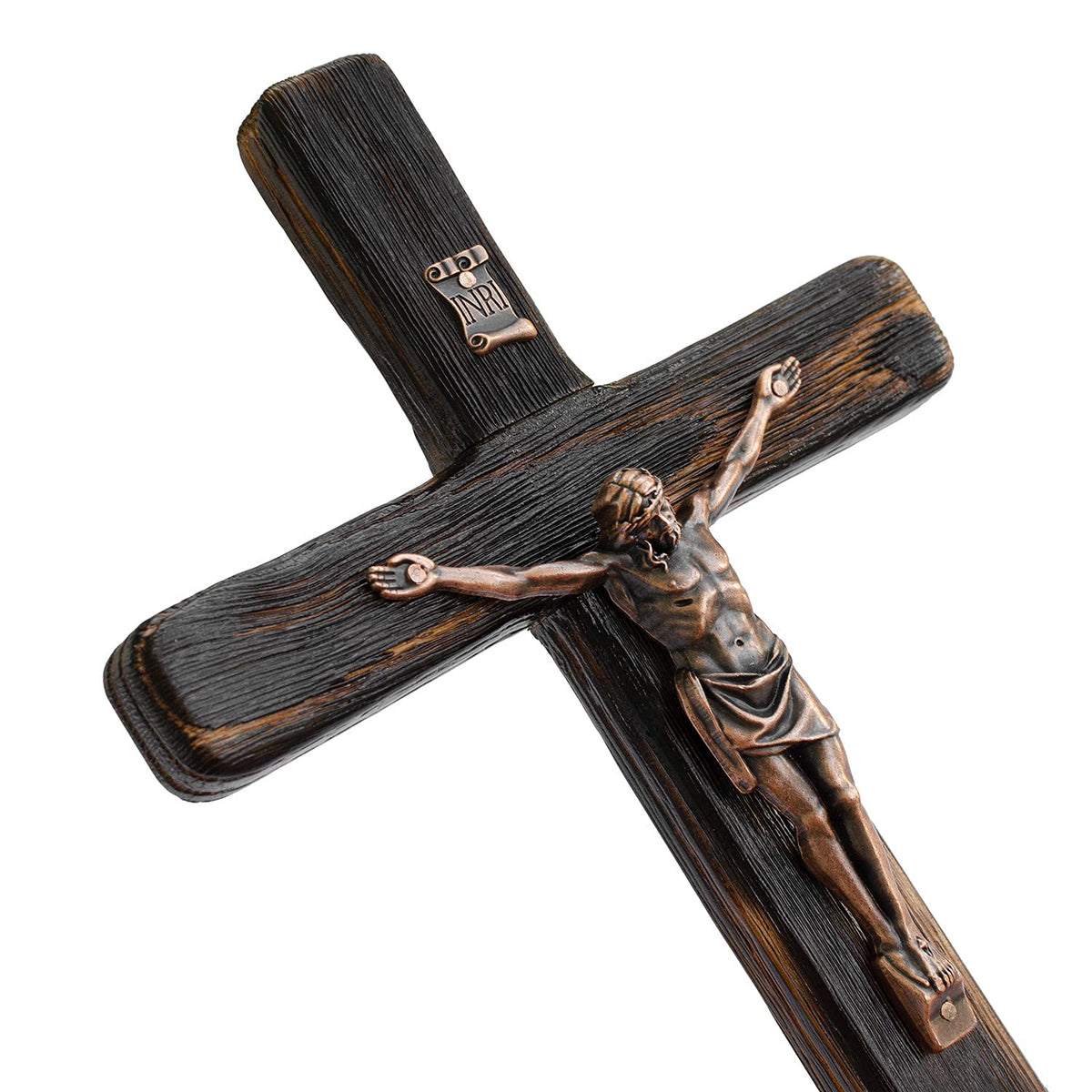 Unique Crucifix Wall Cross for Home Decor - Wooden Catholic Wall ...