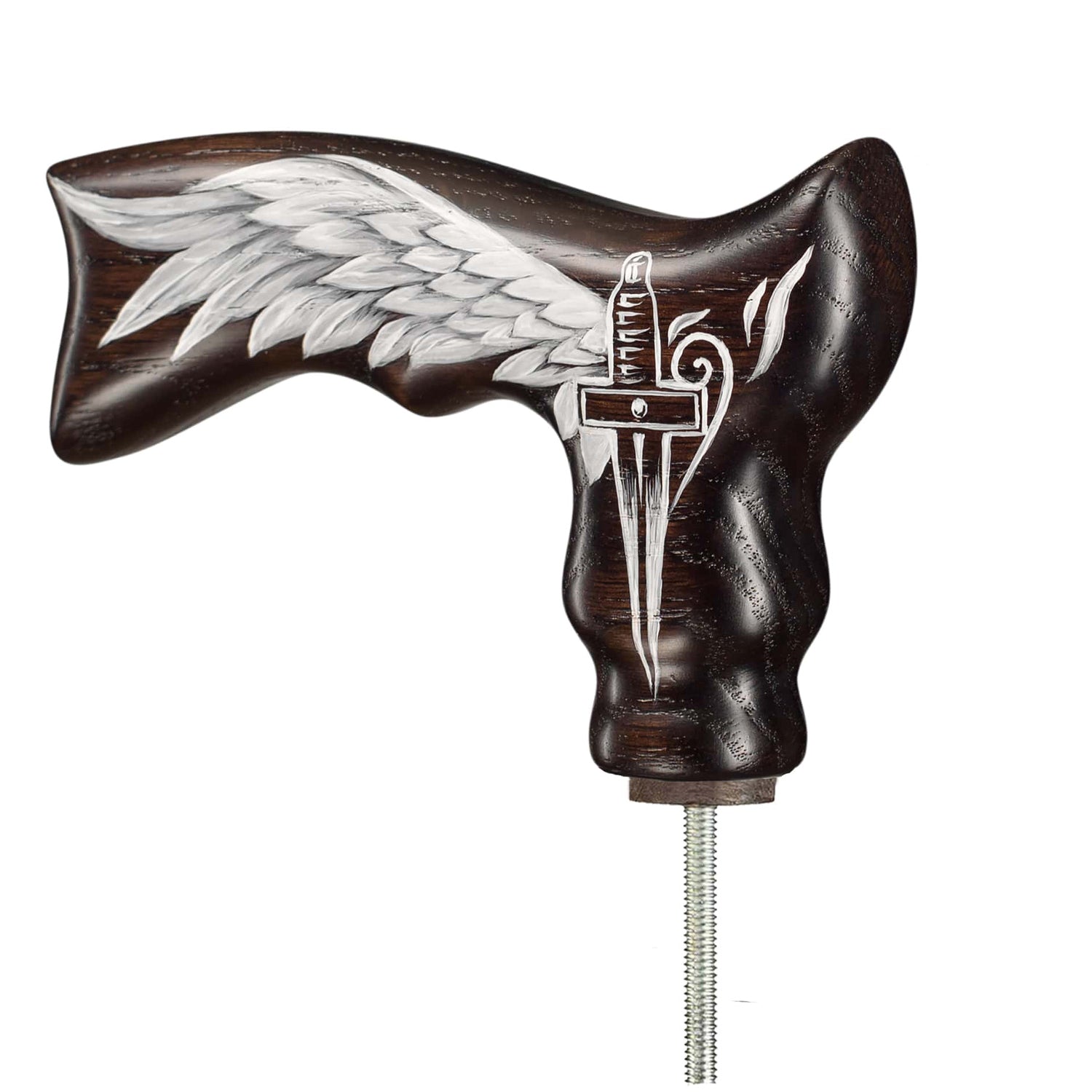 Hand-Painted Sword Ergonomic Handle for Asterom Walking Cane – Asterom ...